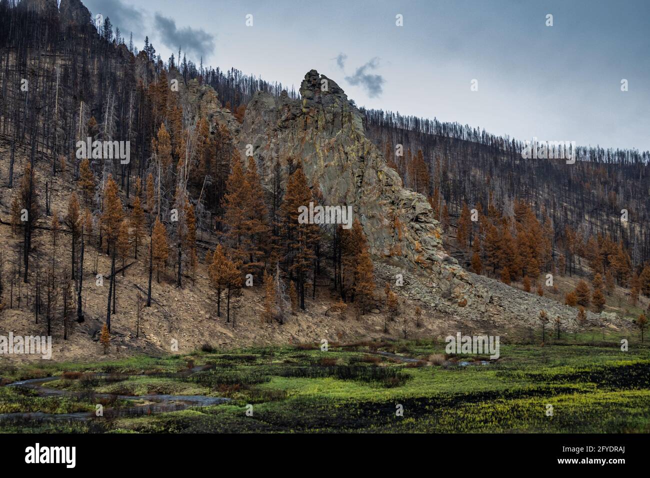 Rocky Ridge in the Valley Stock Photo - Alamy