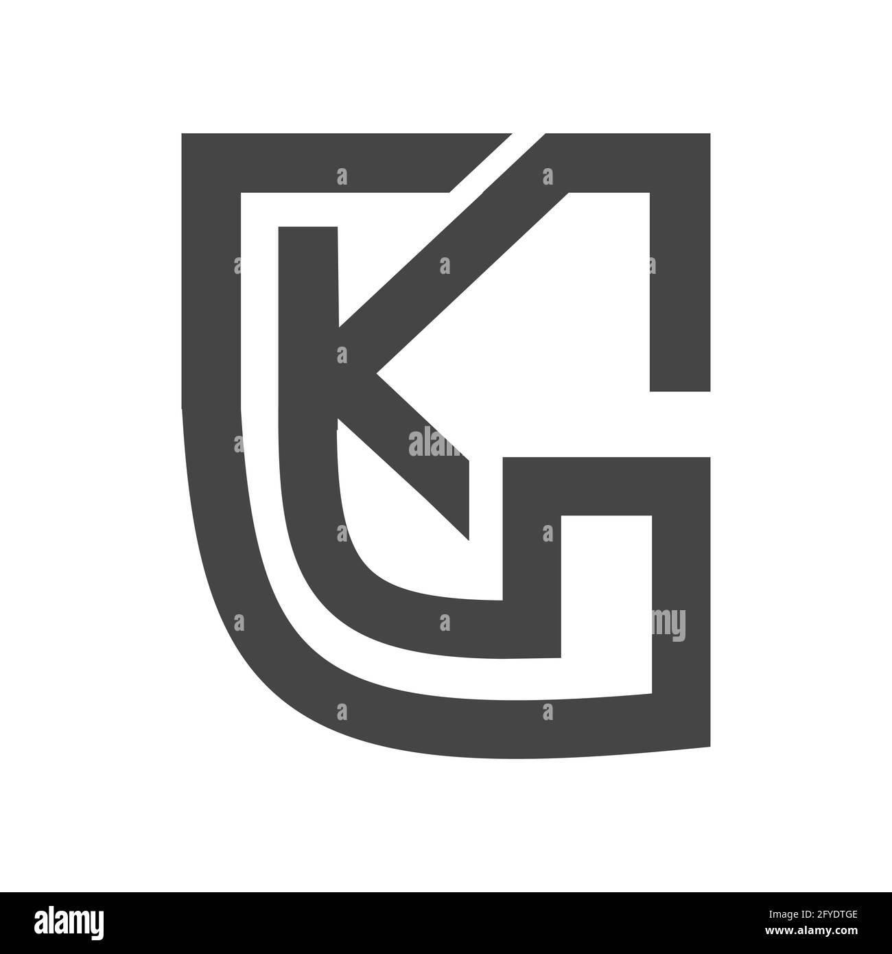 Alphabet letters Initials Monogram logo KG, GK, K and G Stock Vector Image & Art - Alamy