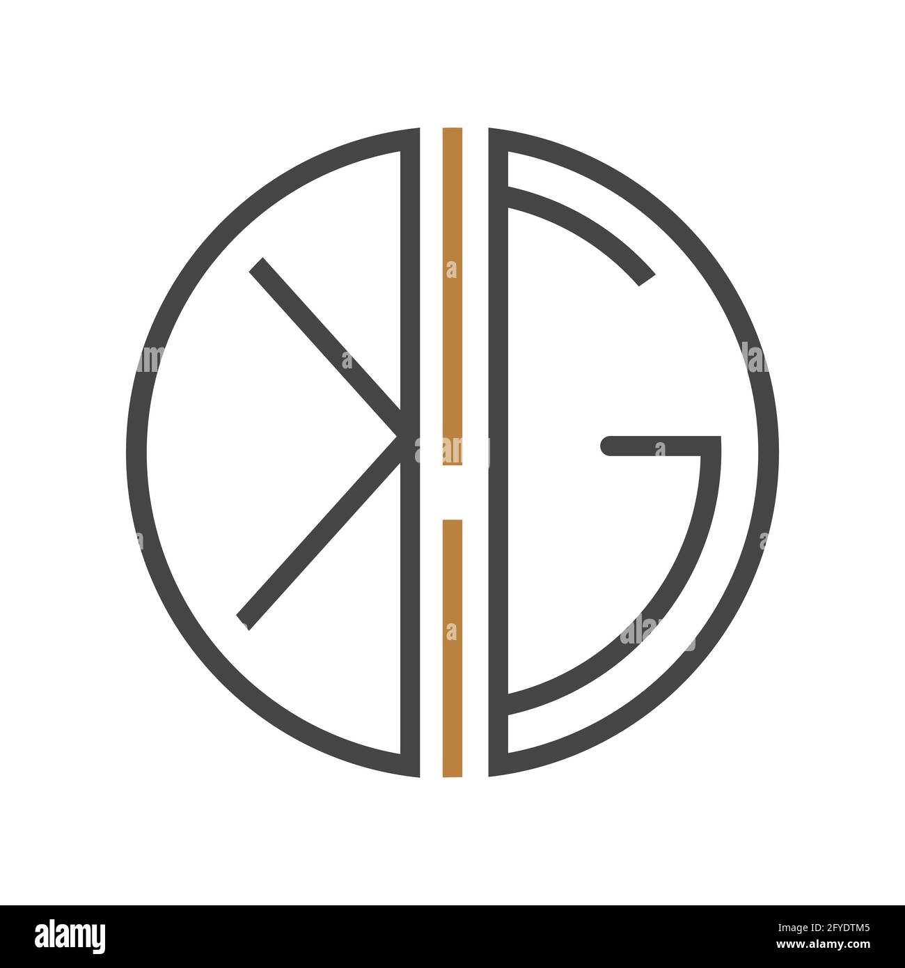 Alphabet letters Initials Monogram logo KG, GK, K and G Stock Vector ...