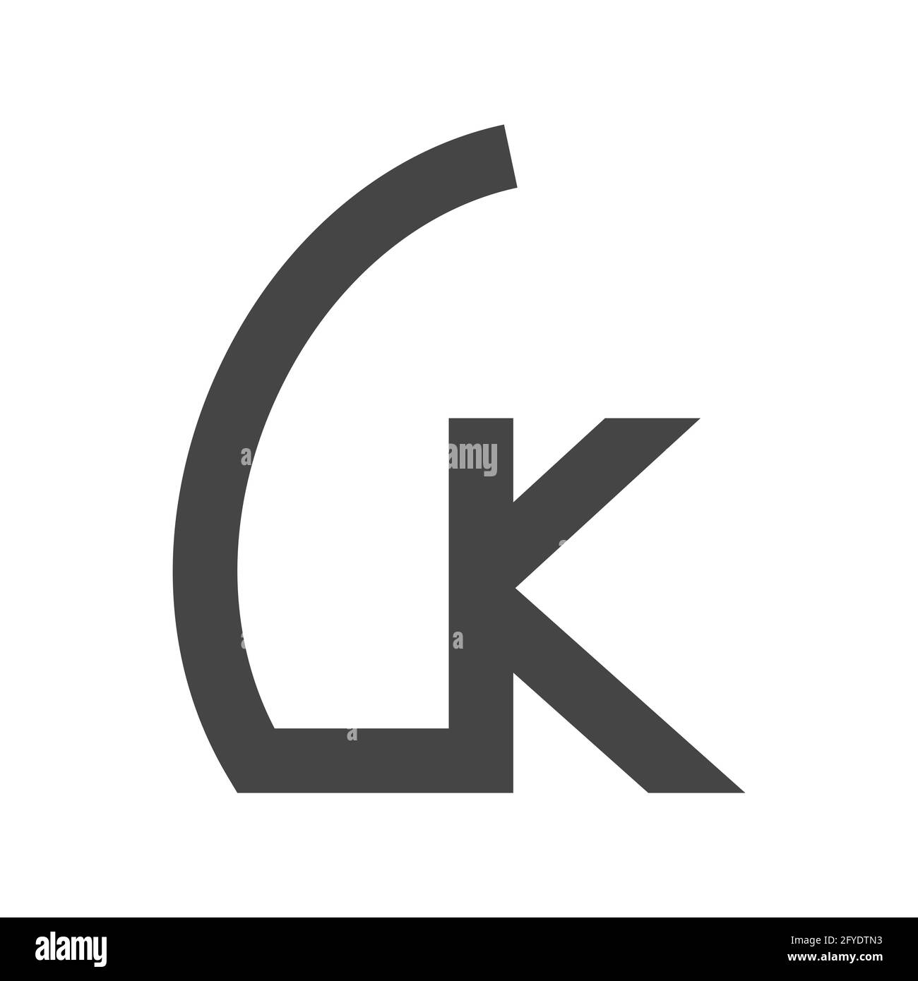 Alphabet letters Initials Monogram logo KG, GK, K and G Stock Vector ...