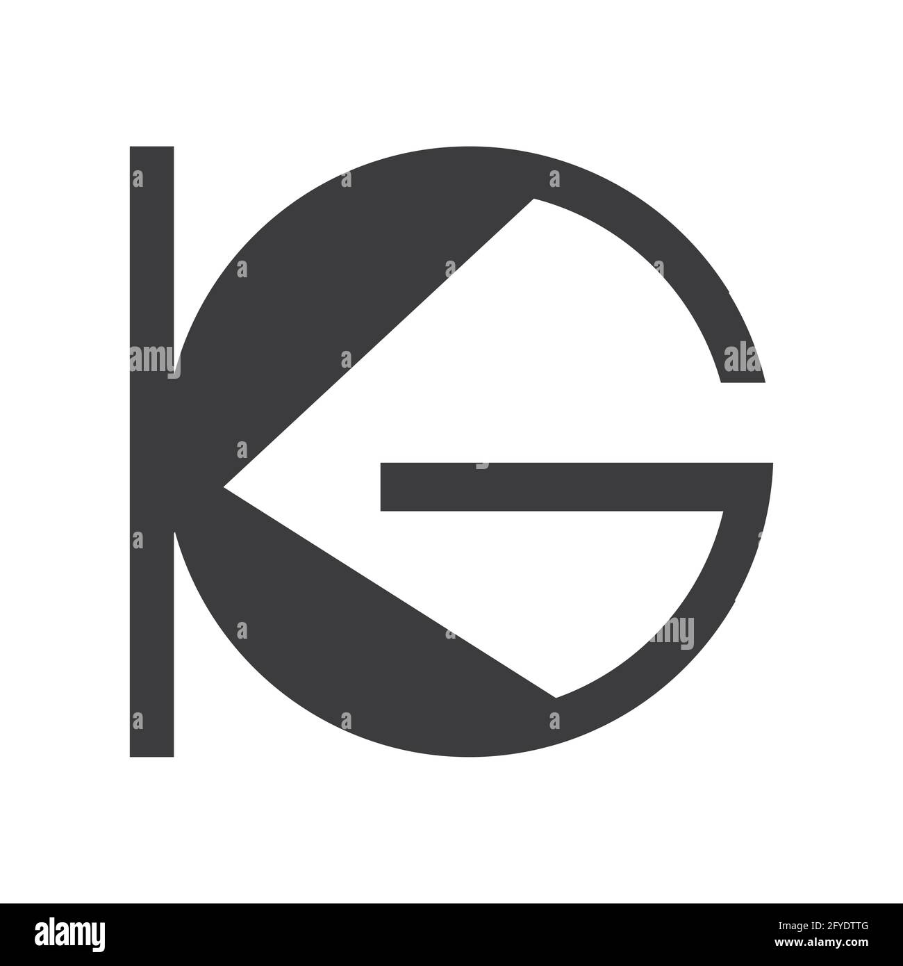 Alphabet letters Initials Monogram logo KG, GK, K and G Stock Vector ...