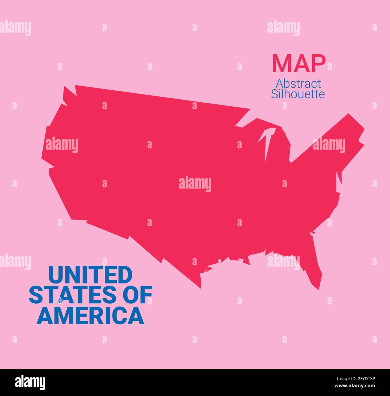 silhouette of usa map Stock Vector Image & Art - Alamy