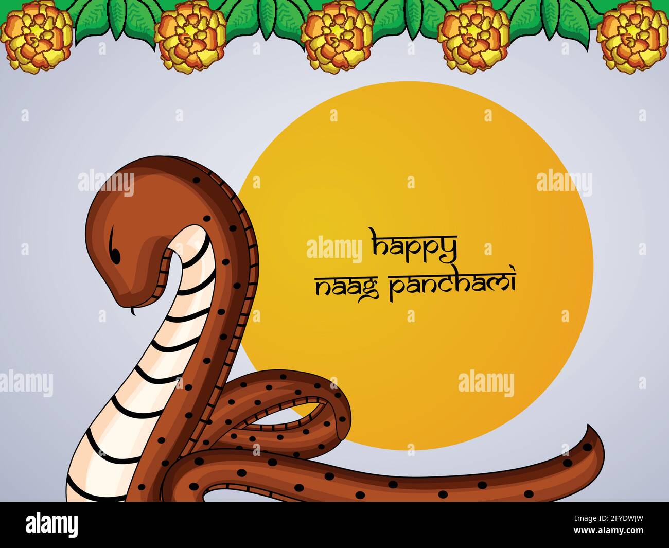 Hindu Festival Naag Panchami Stock Vector Image & Art - Alamy