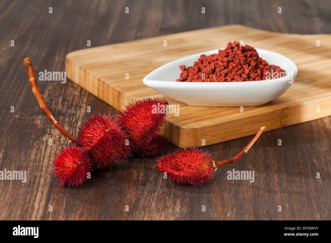 Bixa Orellana - Organic achiote; Is a seasoning and food coloring Stock ...