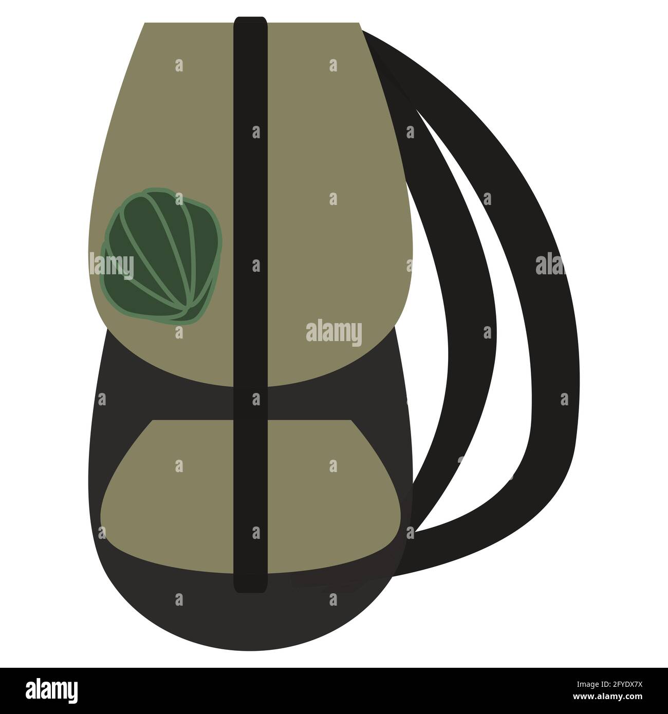 White backpack print black Stock Vector Images - Alamy