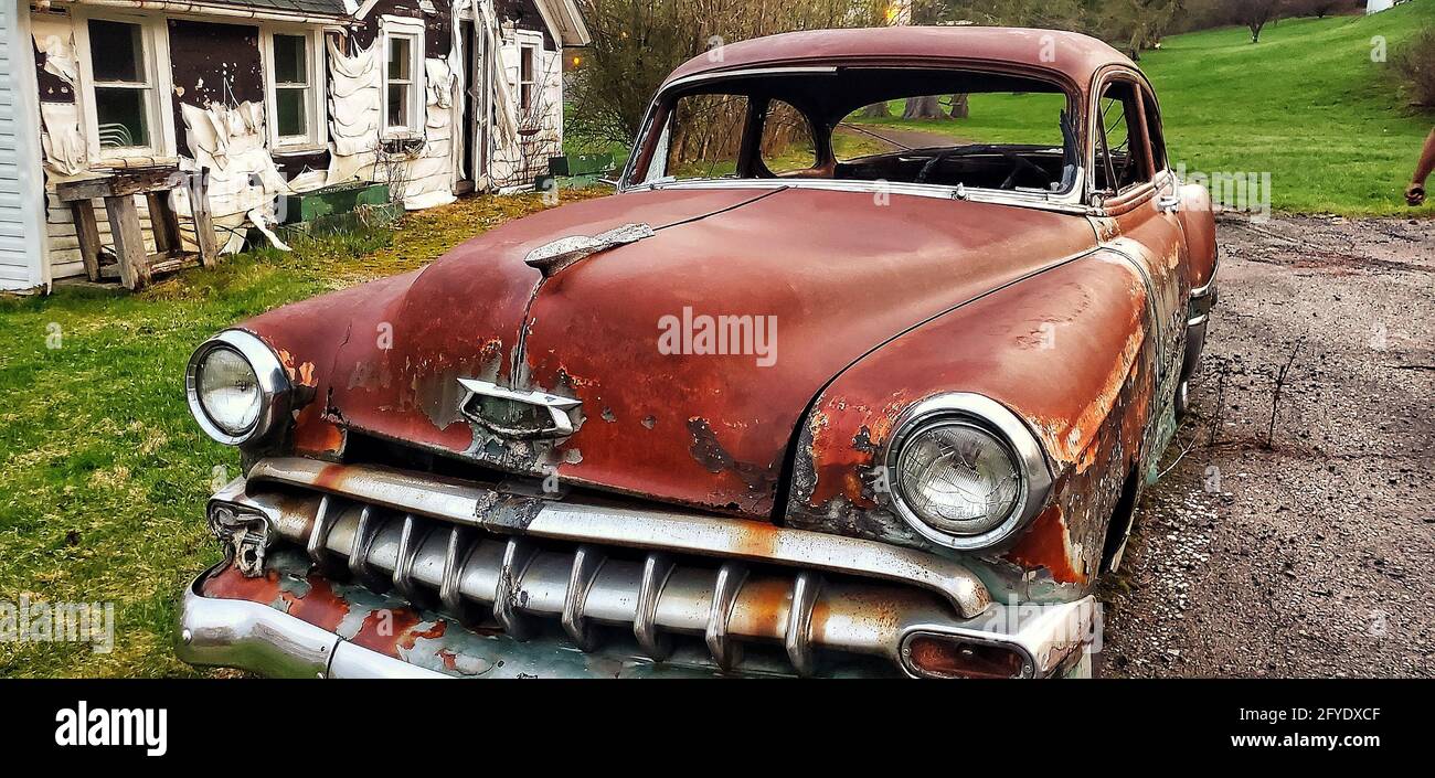 SCRANTON, UNITED STATES - Apr 18, 2021: This is a photo of an old run ...