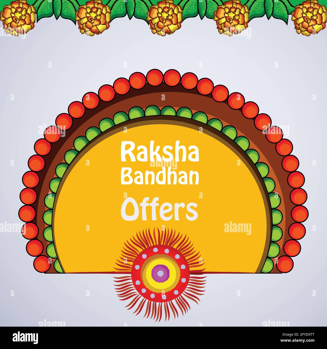 Hindu festival Raksha Bandhan Stock Vector Image & Art - Alamy