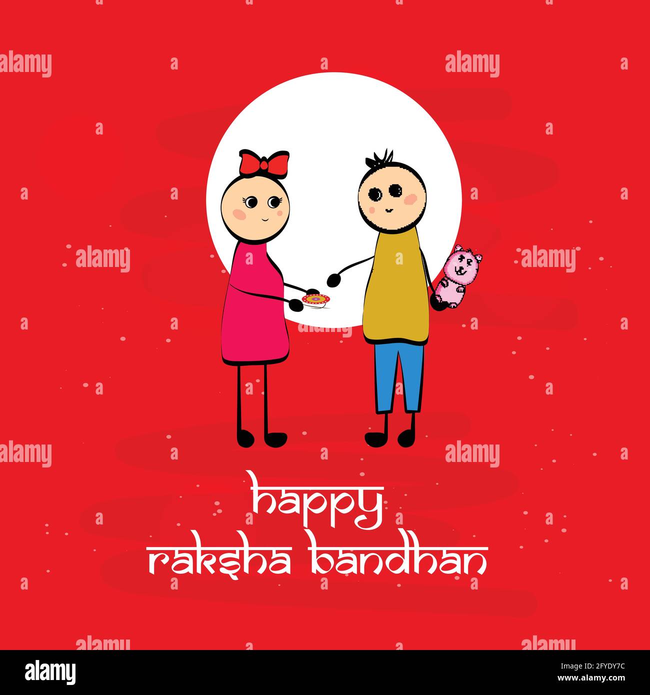 Hindu festival Raksha Bandhan Stock Vector Image & Art - Alamy