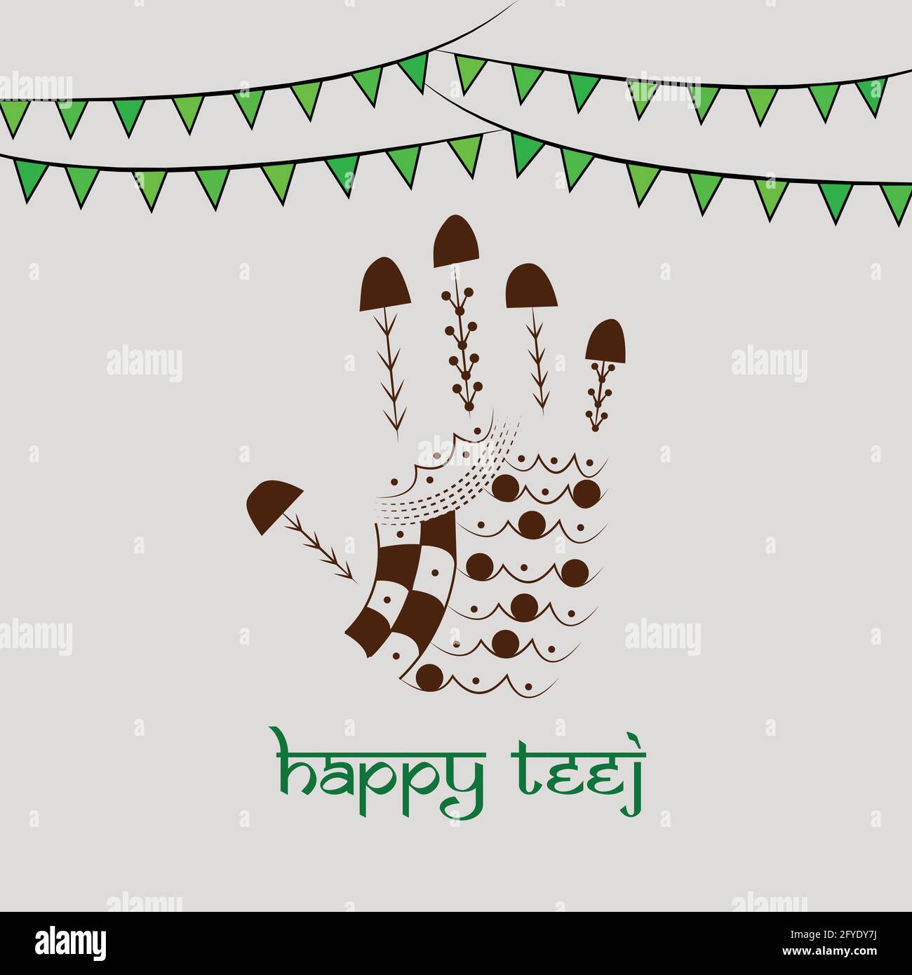 Indian festival Teej Stock Vector Image & Art - Alamy