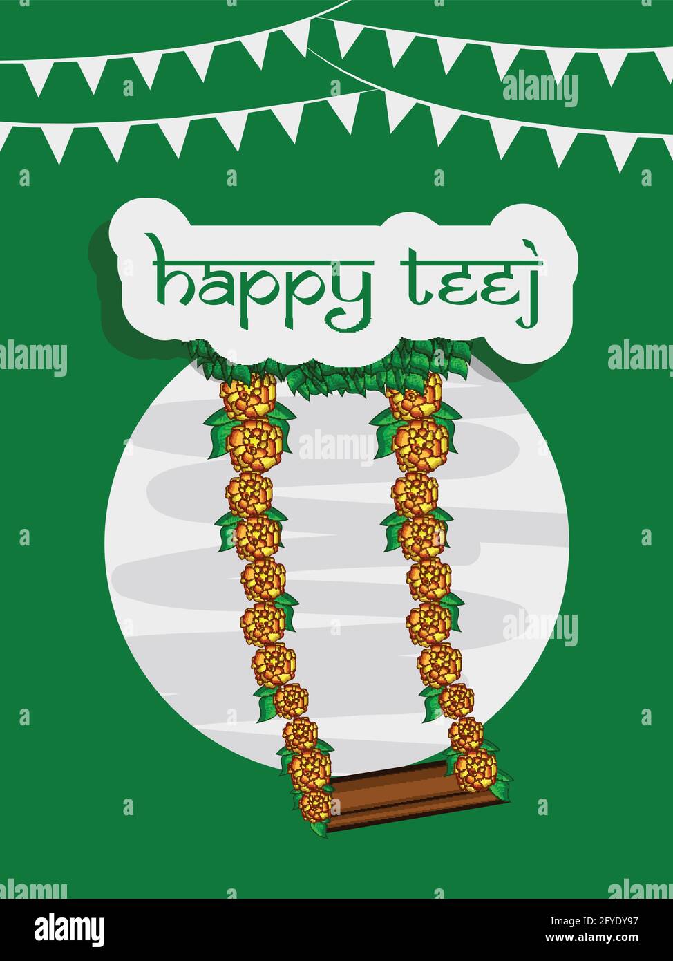 Indian festival Teej Stock Vector Image & Art - Alamy