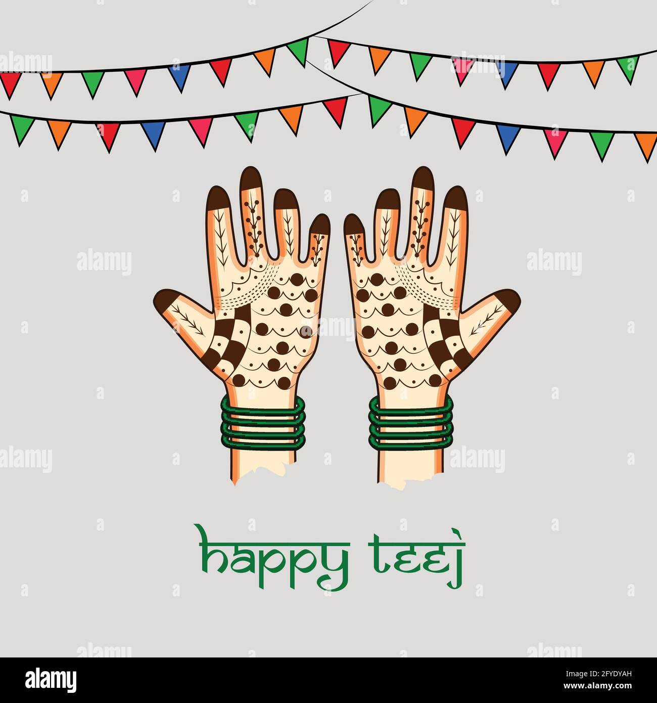 Indian festival Teej Stock Vector Image & Art - Alamy