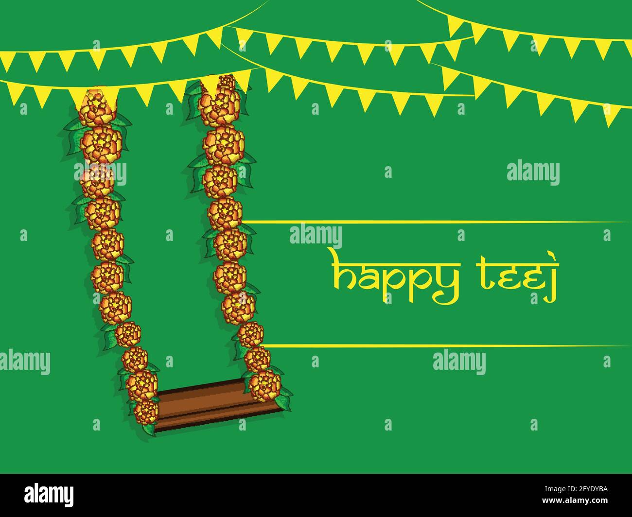 Indian festival Teej Stock Vector Image & Art - Alamy