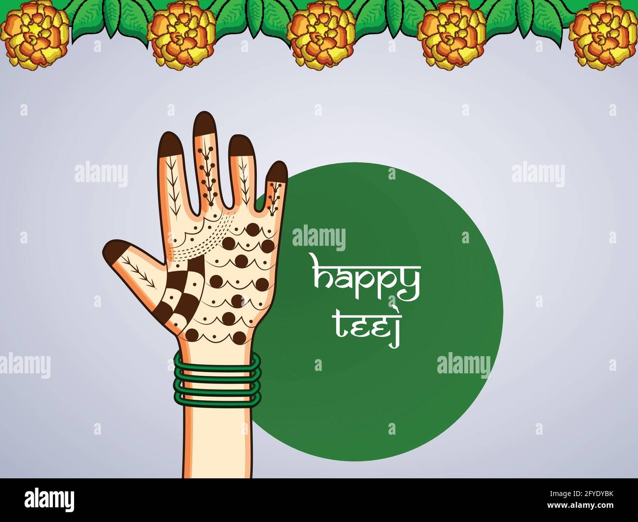 Indian festival Teej Stock Vector Image & Art - Alamy