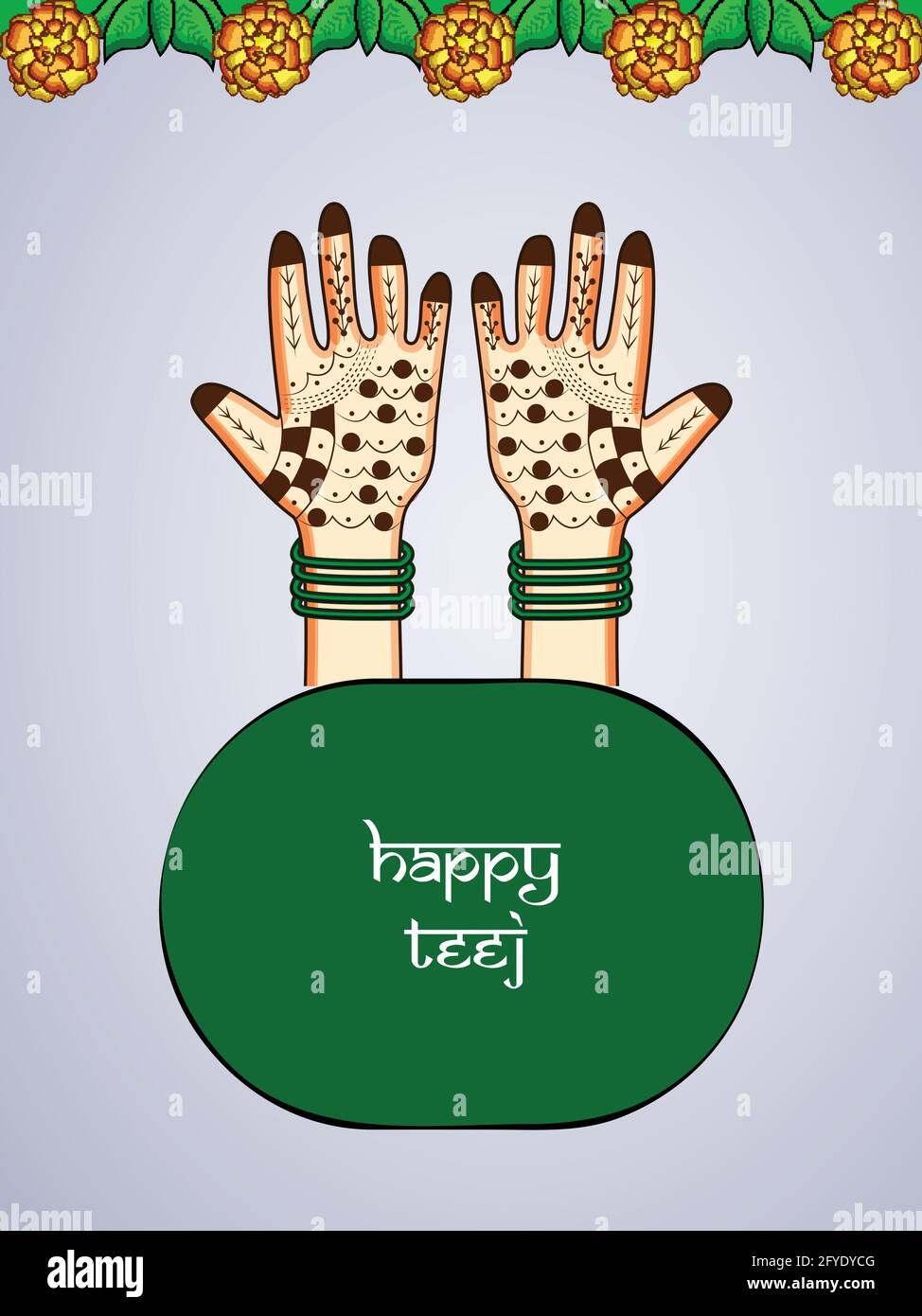 Indian festival Teej Stock Vector Image & Art - Alamy