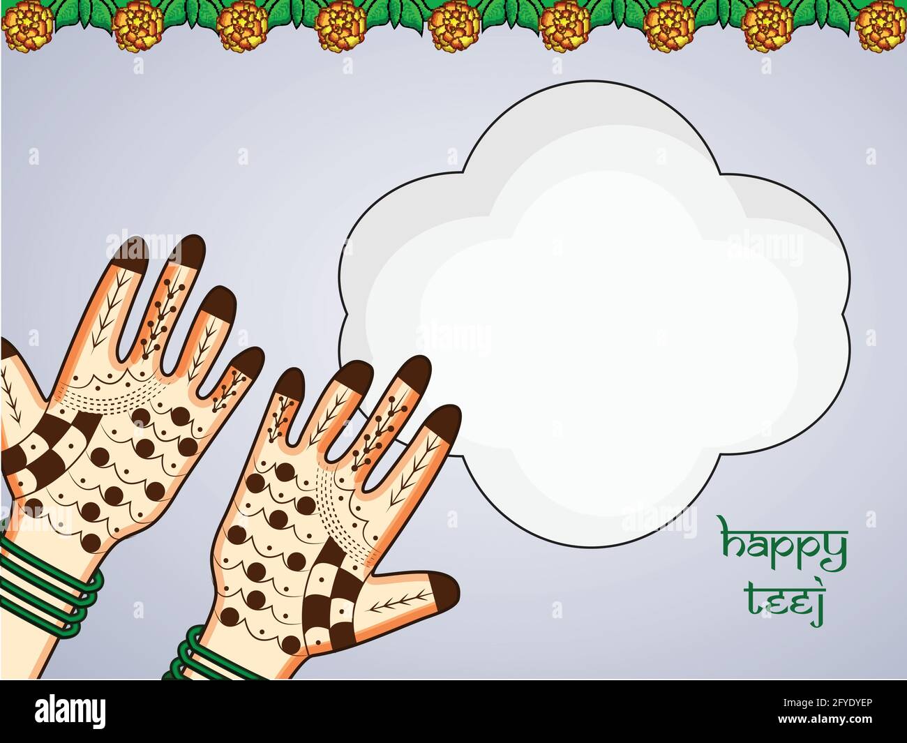 Indian festival Teej Stock Vector Image & Art - Alamy