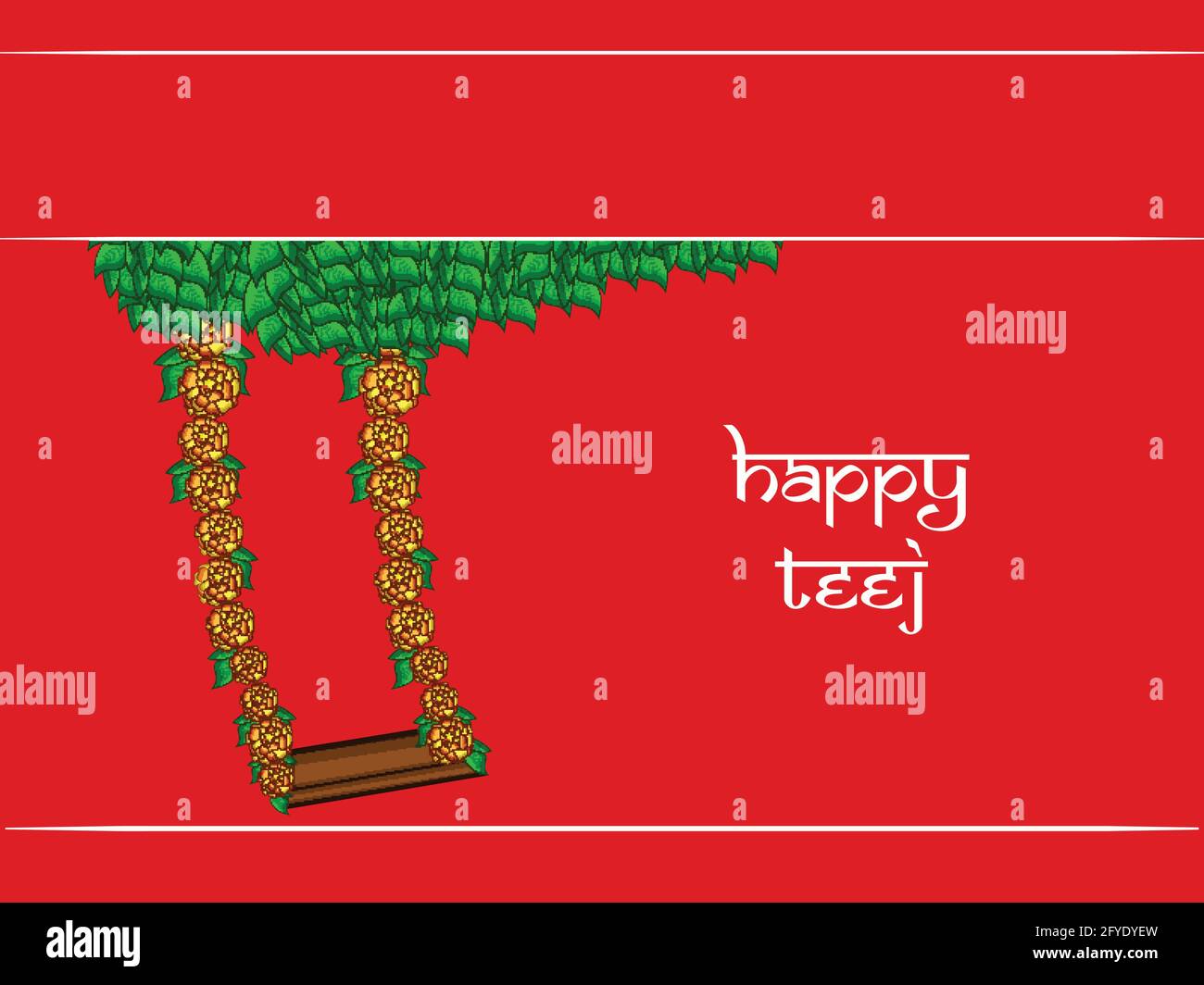 Indian festival Teej Stock Vector Image & Art - Alamy