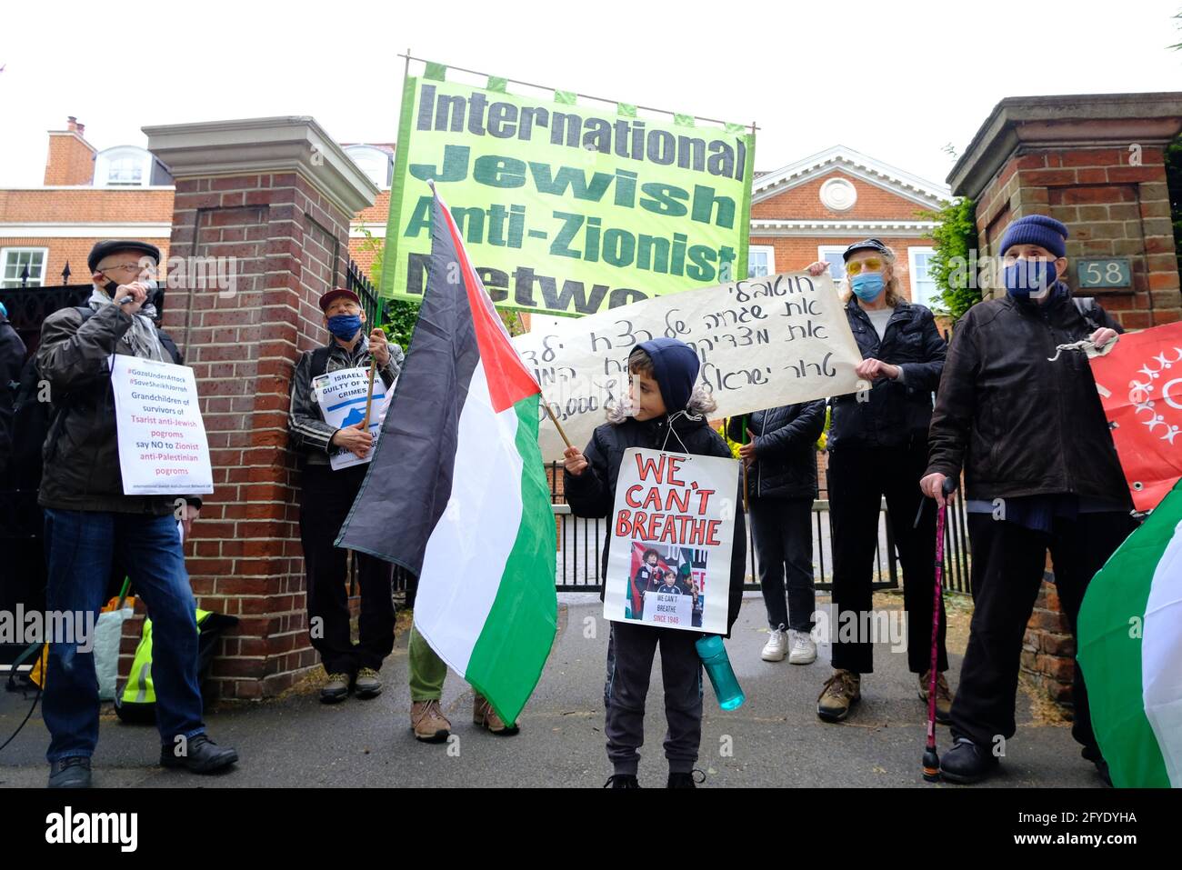 The anti-Zionist Jewish community in London stage a protest outside the ...