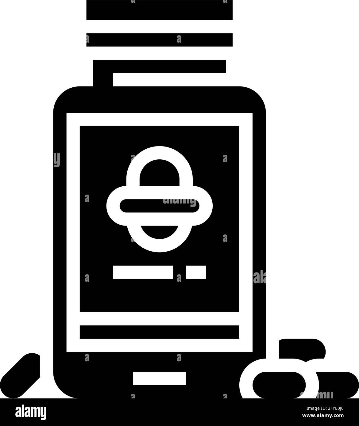 omega 3s dry skin treatment glyph icon vector illustration Stock Vector ...