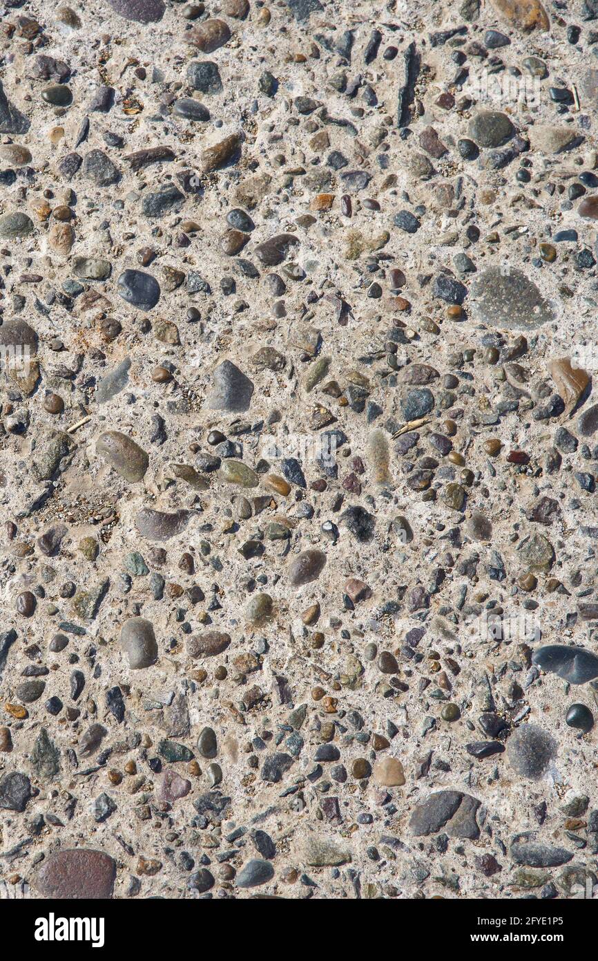 Cement texture with pebbles. Gray color, cement. Background for designs ...