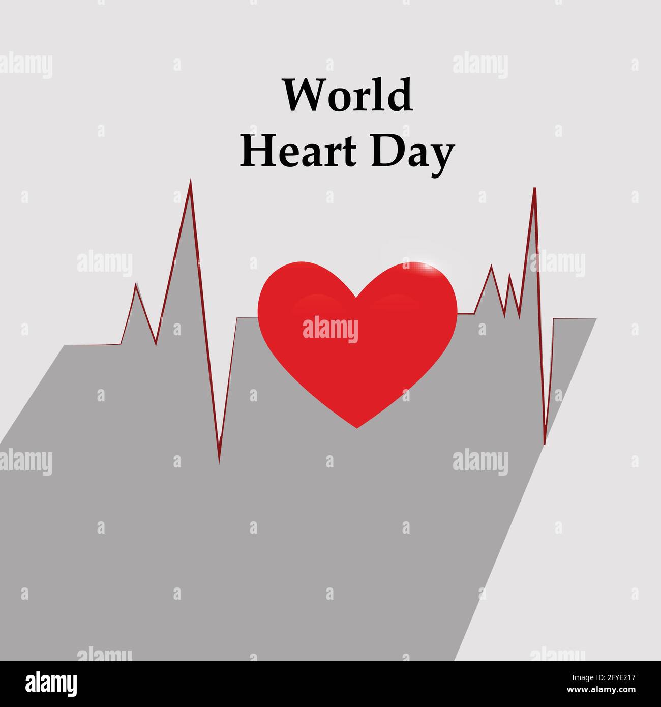World Heart Day Background Stock Vector Image & Art - Alamy