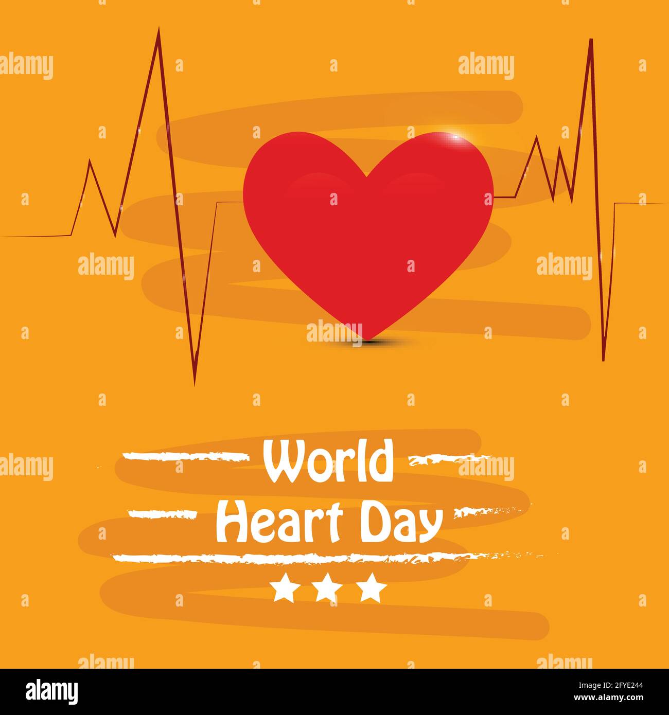 World Heart Day Background Stock Vector Image & Art - Alamy