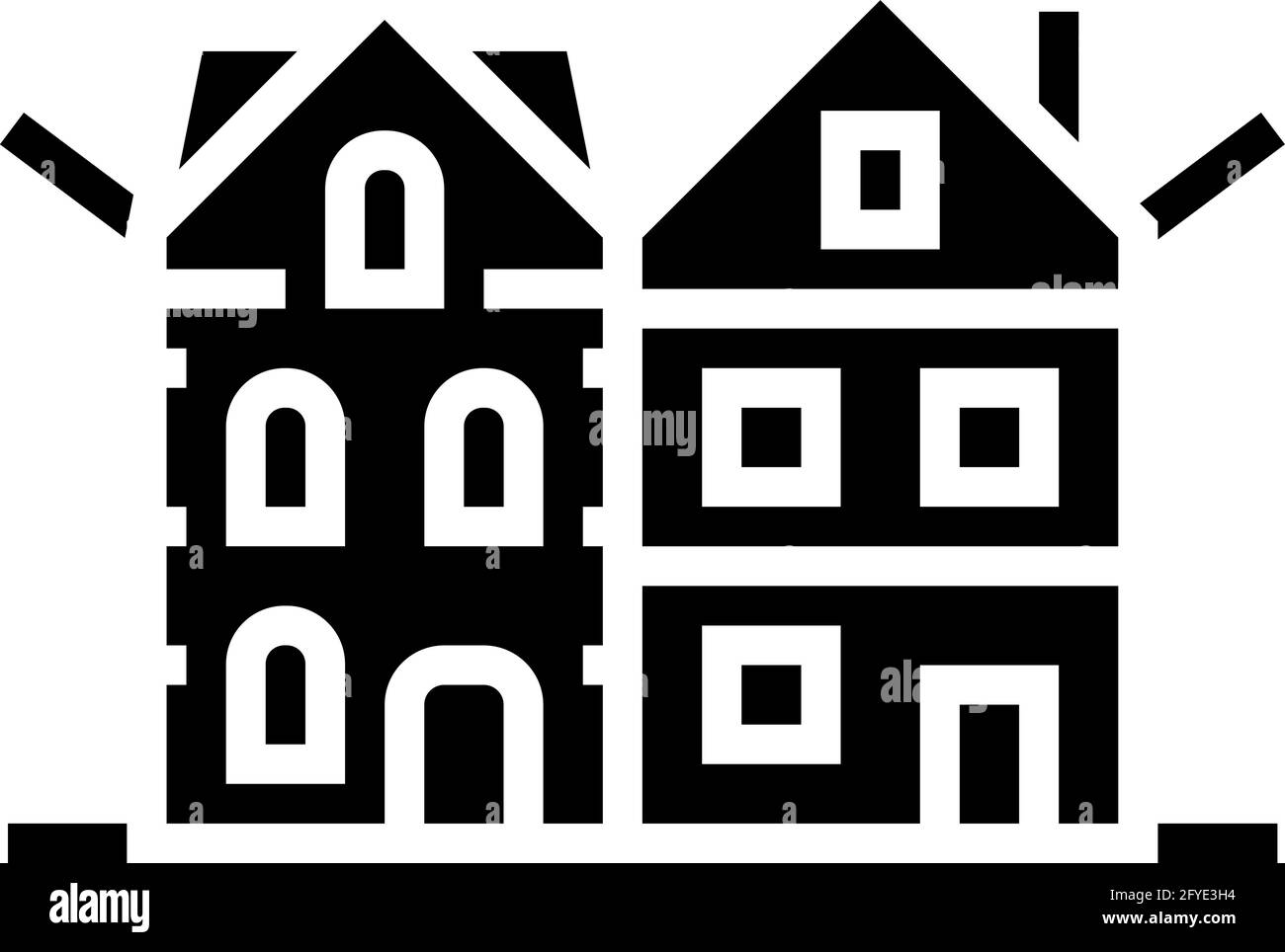 townhome house glyph icon vector illustration Stock Vector Image & Art ... townhome house glyph icon vector illustration Stock Vector Image & Art ...