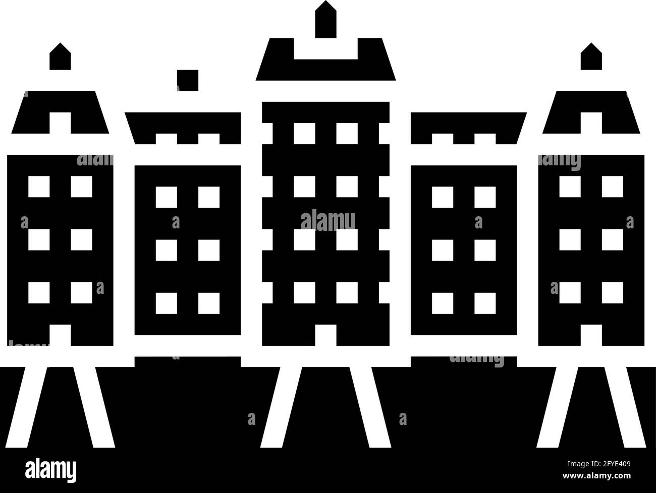 palace house glyph icon vector illustration Stock Vector Image & Art ...