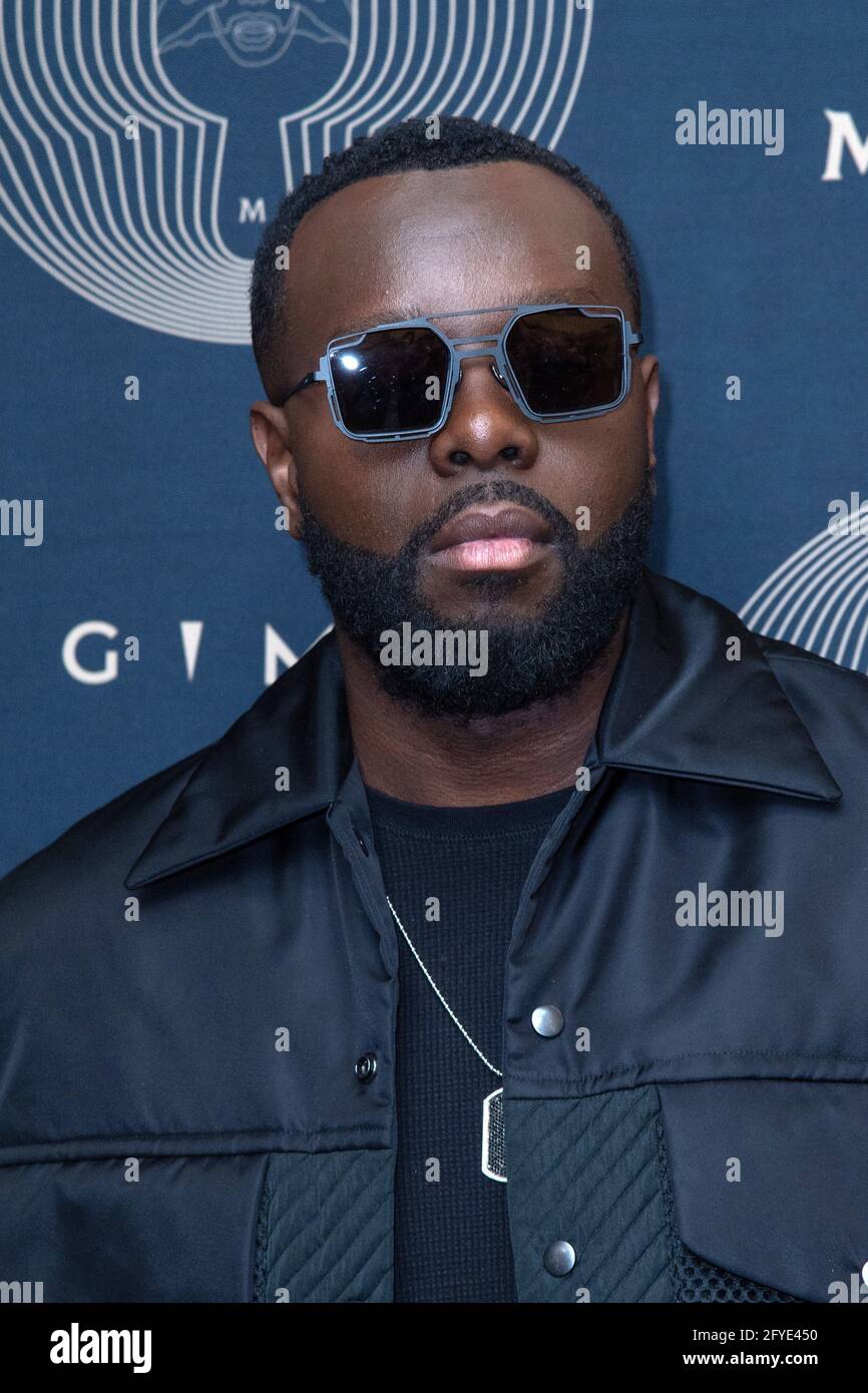 Gims attending the 'Gims x Magnum' ice cream launch at the Espace ...