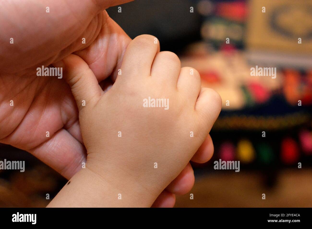 Father's and his son hands. Dad leading son, Father's day concept ...