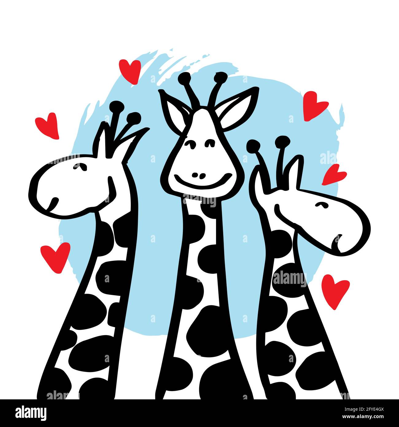 Funny giraffe cartoon hi-res stock photography and images - Alamy