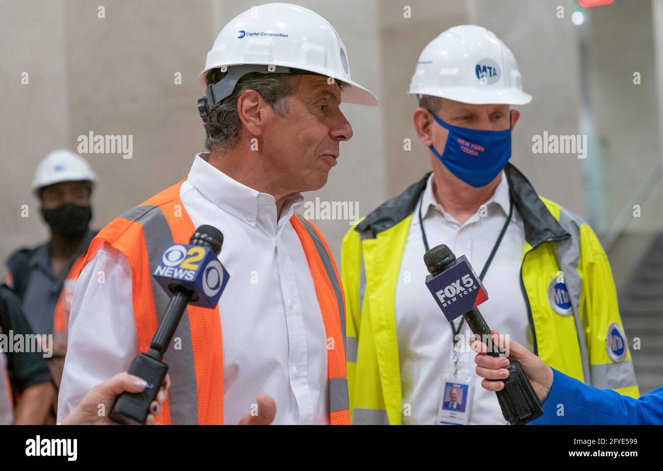 Governor Andrew Cuomo and MTA Chief Development Officer Janno Lieber ...