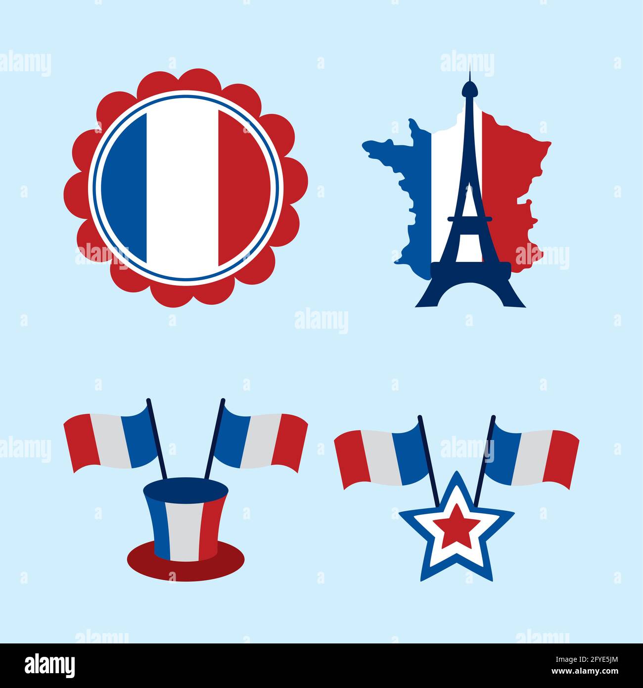 french flag icons Stock Vector Image & Art - Alamy