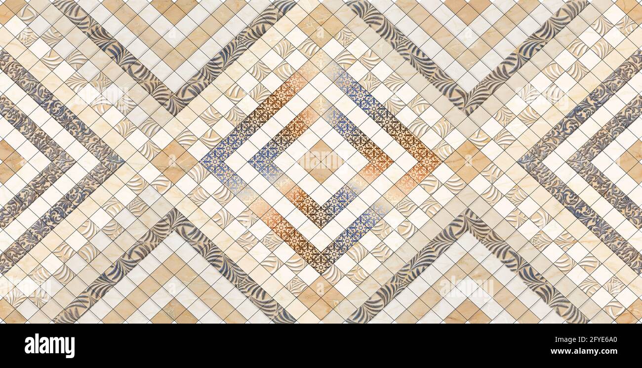 multi color triangle pattern design for wall tiles and wall paper use ...