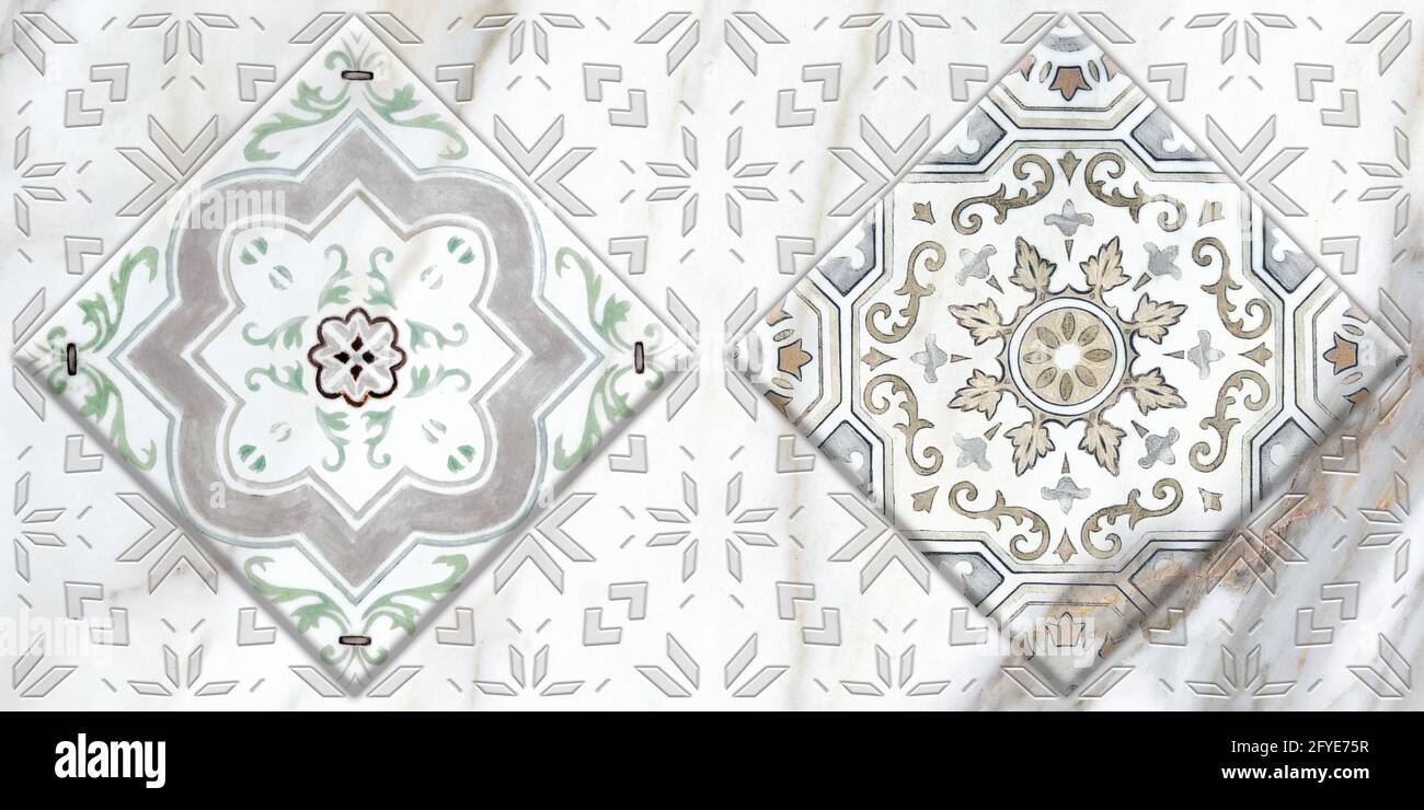 Rhombus shape Geometric design pattern illustration image use for wall ...