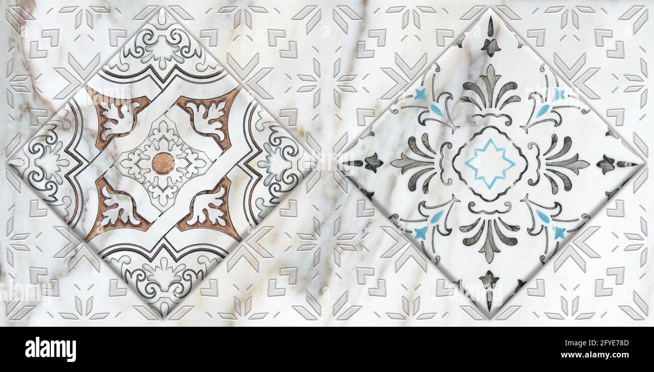 Rhombus shape Geometric design pattern illustration image use for wall ...