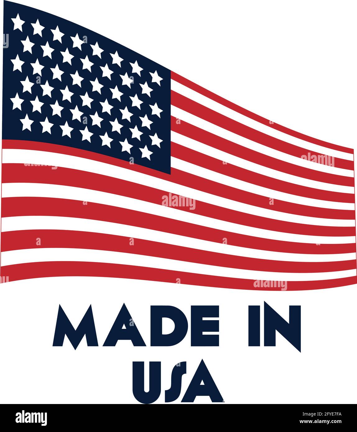 made in USA flag Stock Vector Image & Art - Alamy