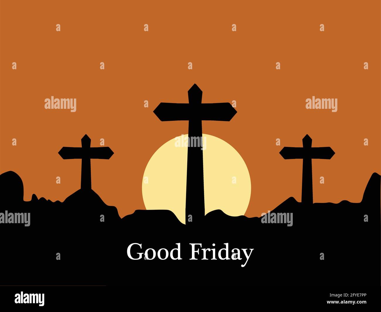 Good friday religious banner Stock Vector Images - Alamy