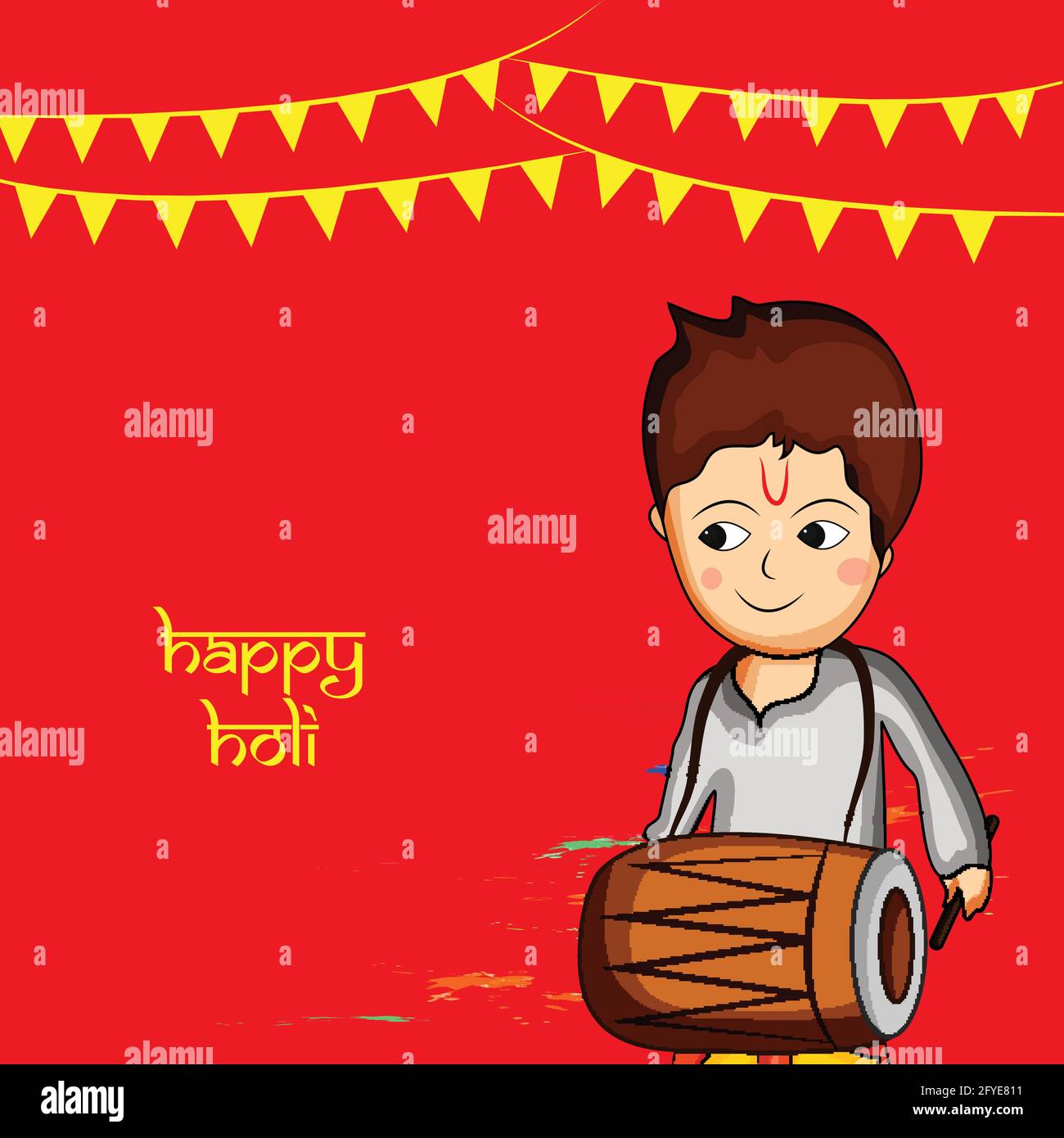 Festival holi Stock Vector Images - Alamy