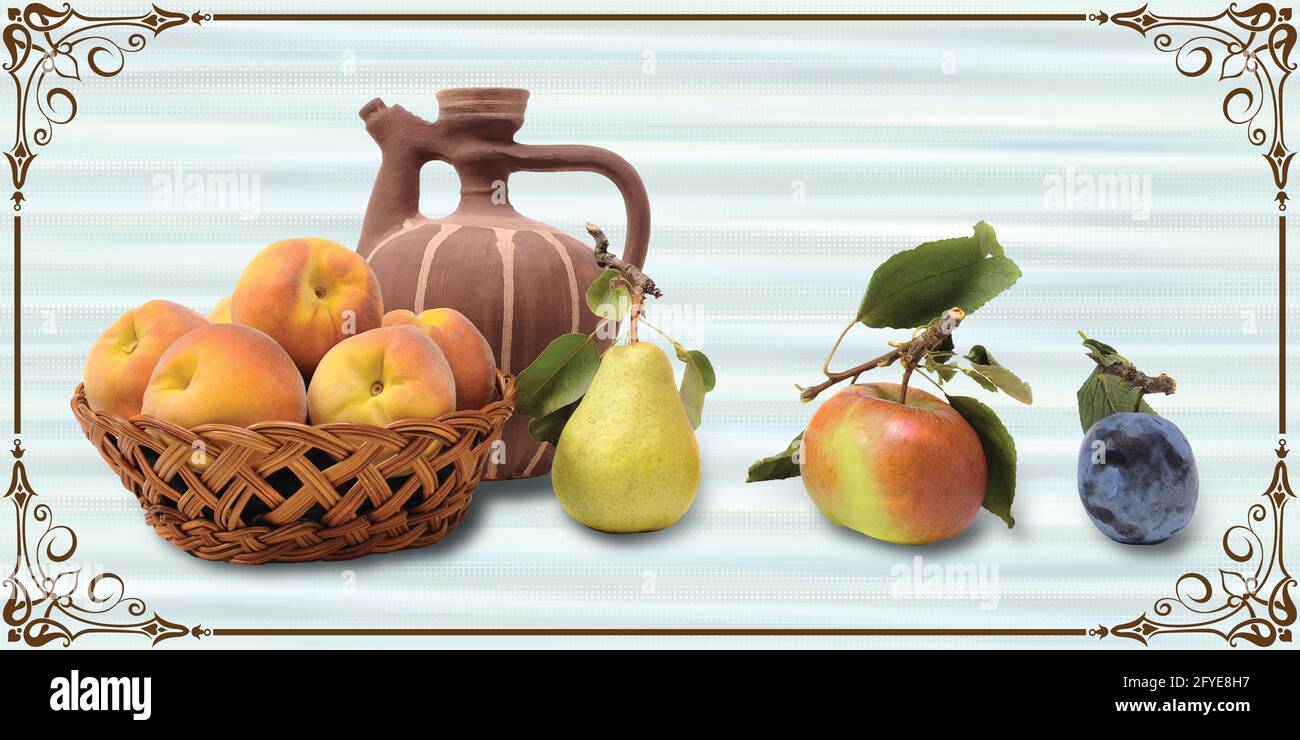 Fruits tiles hi-res stock photography and images - Alamy