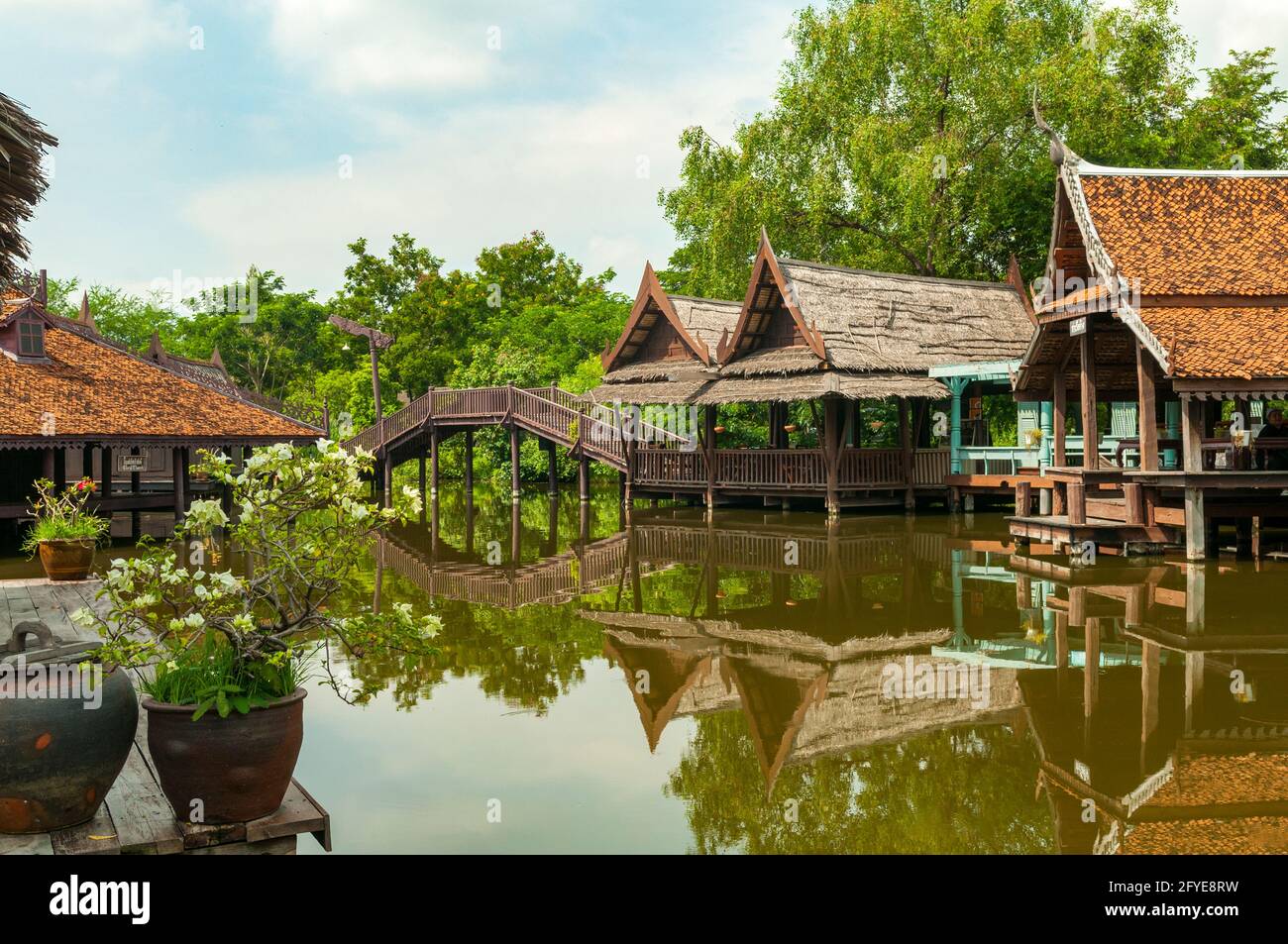 Floating Market, Ancient Siam, Bangkok, Thailand Stock Photo - Alamy