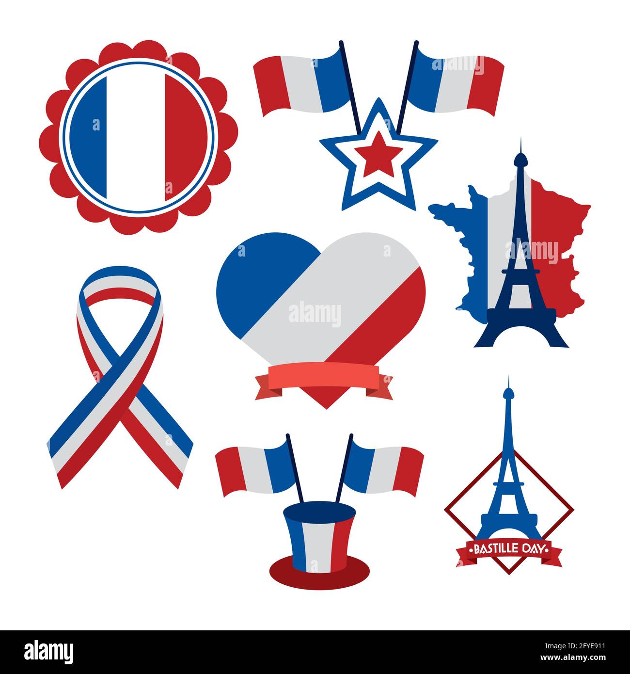 french flags icons Stock Vector Image & Art - Alamy