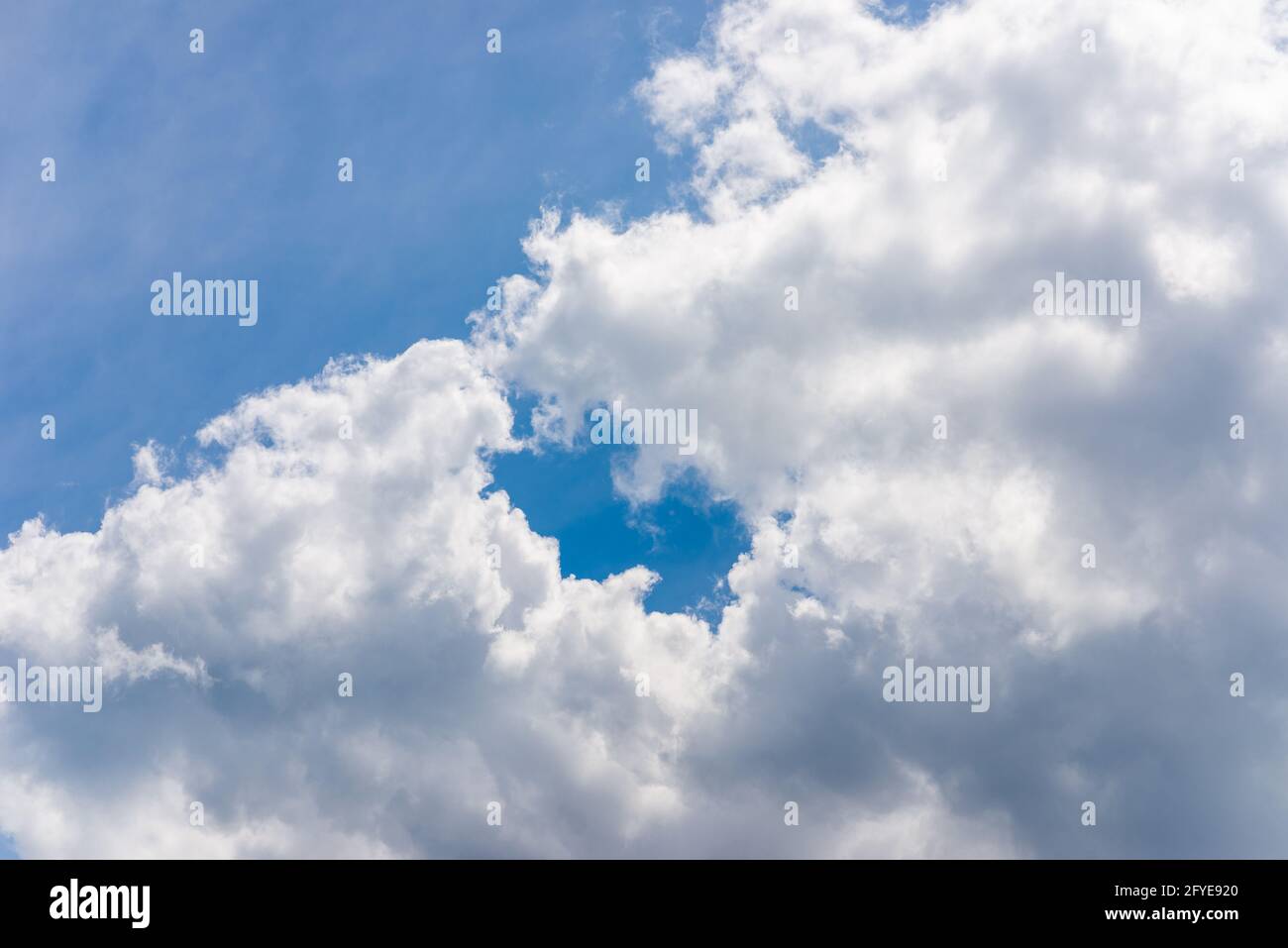 beautiful sparse clouds in the blue sky.Cloudscape. Blue sky and white ...