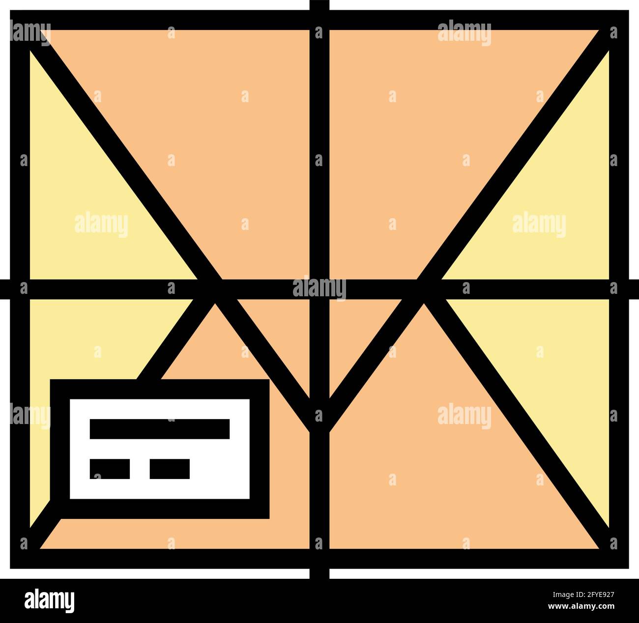 parcel box color icon vector illustration Stock Vector Image & Art - Alamy