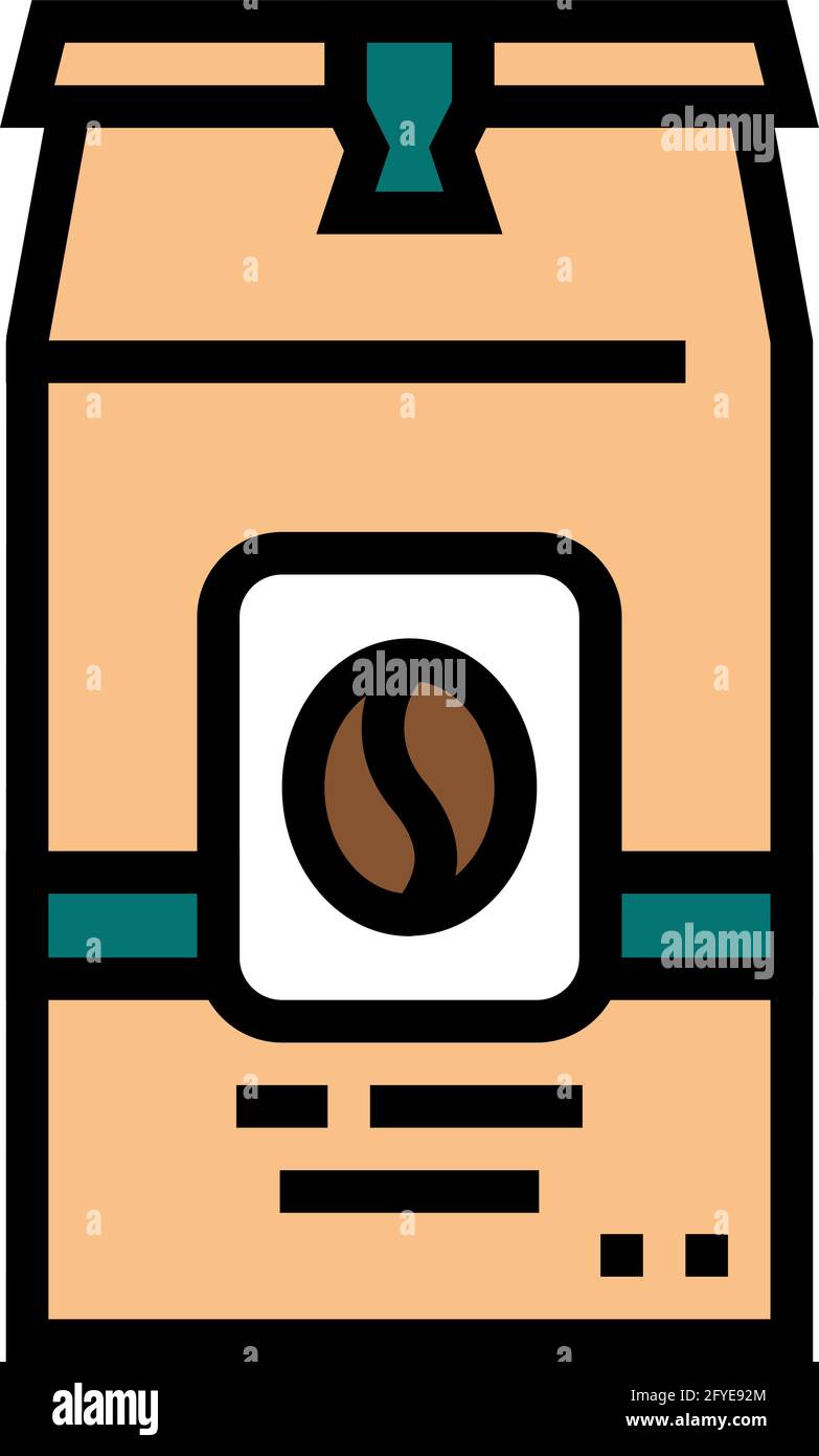 coffee box color icon vector illustration Stock Vector Image & Art - Alamy