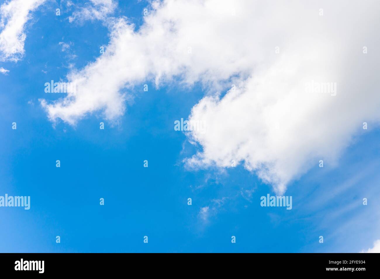 beautiful sparse clouds in the blue sky.Cloudscape. Blue sky and white ...