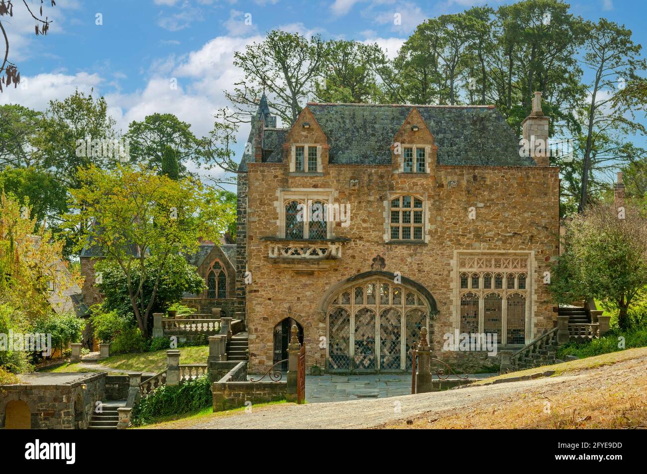 The Great Hall at Montsalvat, Eltham, Victoria, Australia Stock Photo ...