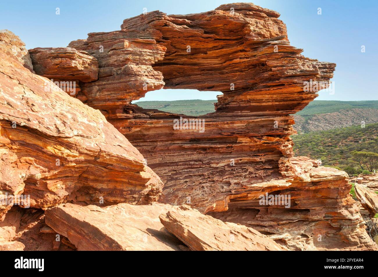 Nature's Window, Kalbarri NP, WA, Australia Stock Photo - Alamy