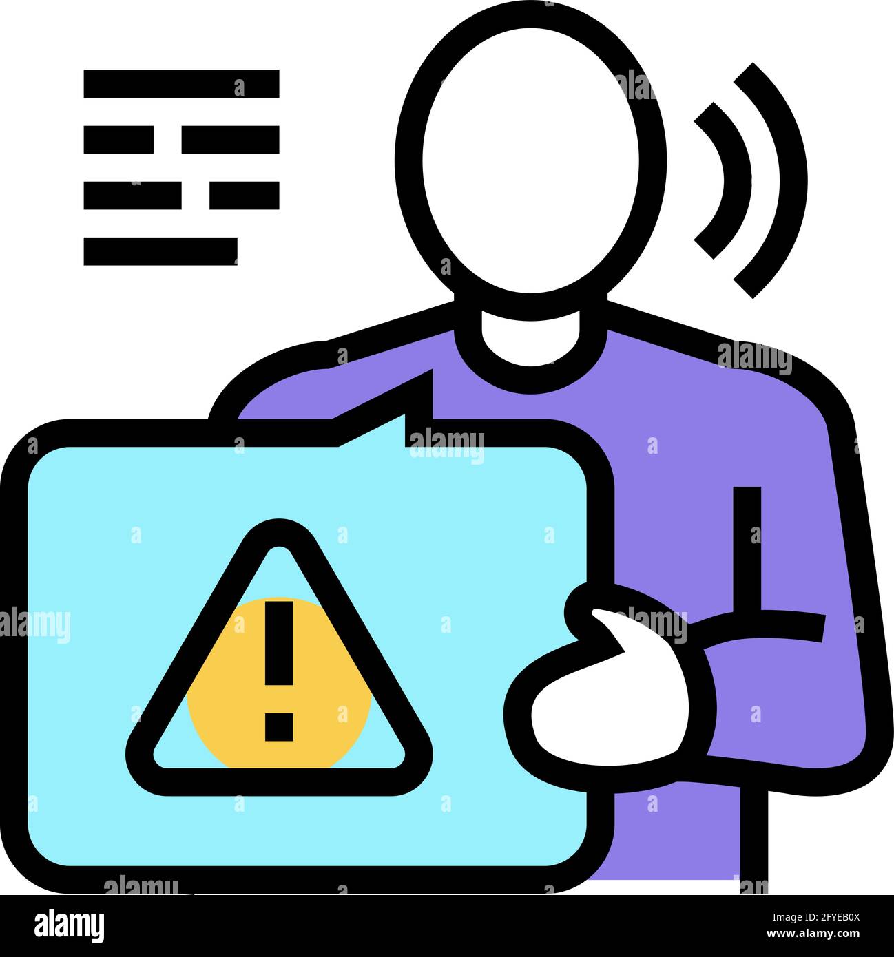 prosecution law color icon vector illustration Stock Vector Image & Art ...