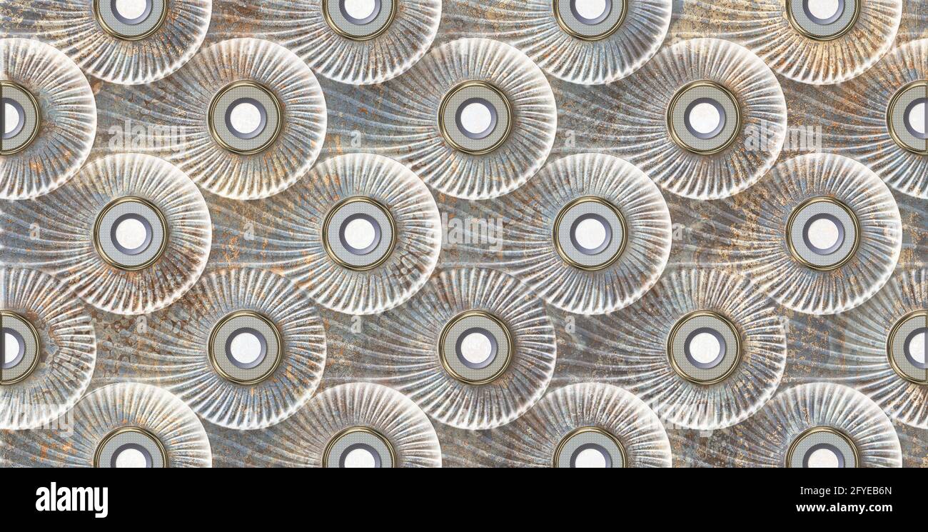 grey color round shape texture use for wall tiles and wall paper Stock ...