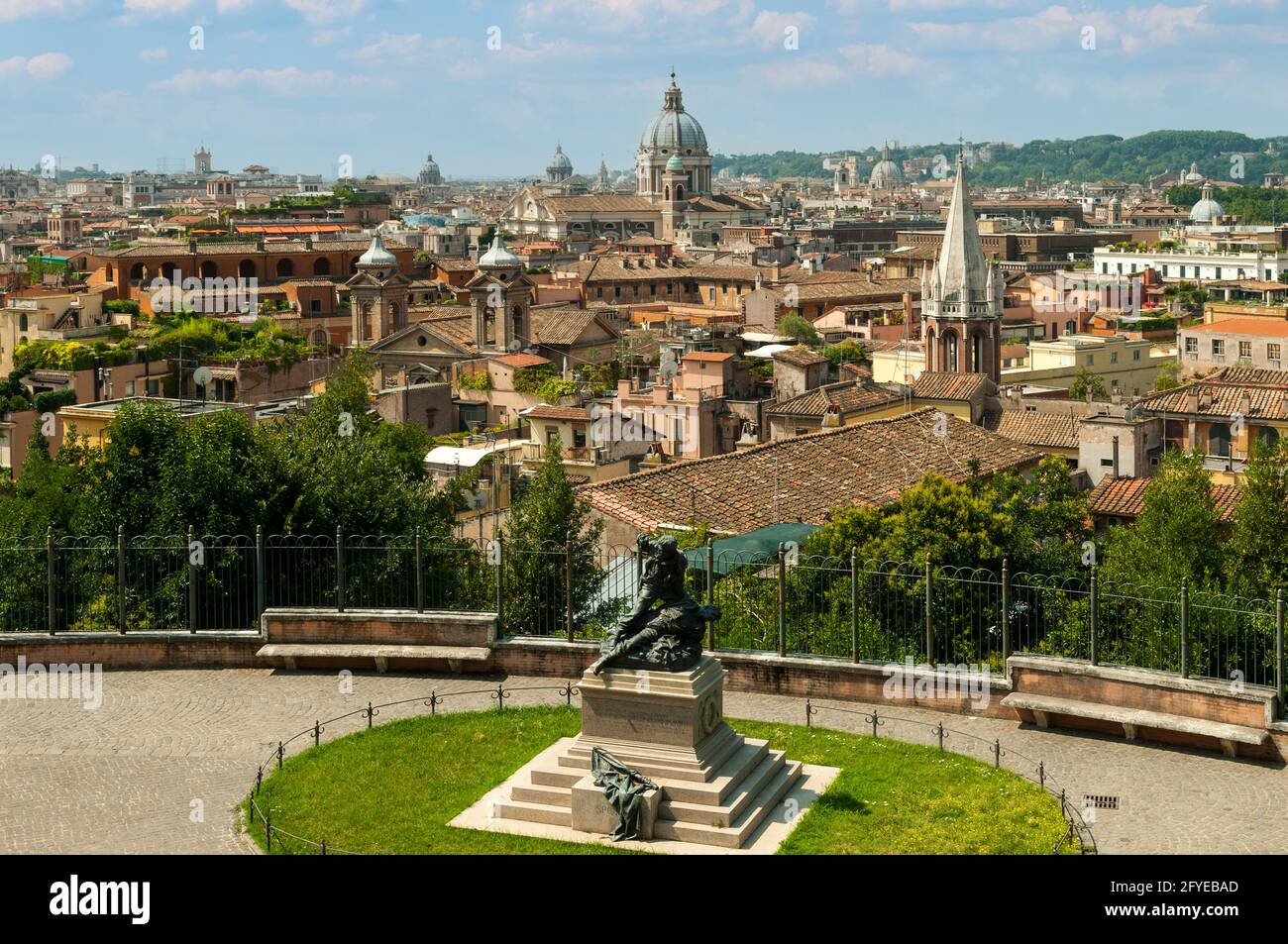 Skyline from Pincio Hill, Rome, Italy Stock Photo - Alamy